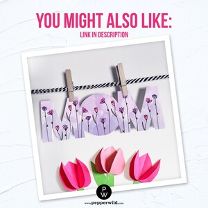 Mother's Day Flower Basket Template to Print at Home // Coloring Page ...