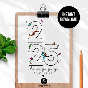 New Year's 2025 Handprint Keepsake From New Baby, Toddler, Preschool ...