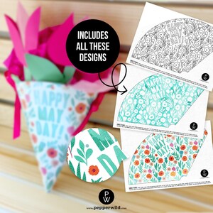 May Day Basket Printable, Last Minute Fun Craft // Easy, Simple, Quick ...