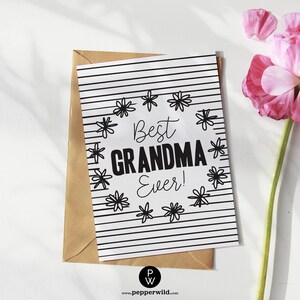 Grandma's Birthday Card From Grand Kids // Fill in the Blank Gramma ...