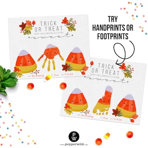 Halloween Preschool, Daycare Classroom Trick or Treat Candy Corn Hand ...