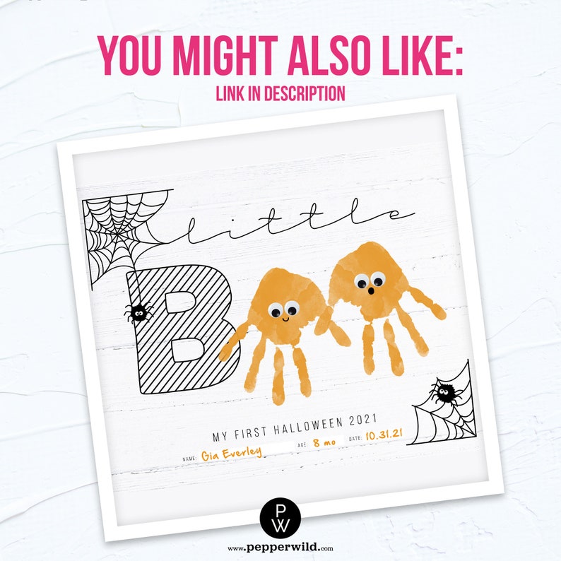 Halloween Ghosts Handprint Printable Keepsake // DIY Kid's - Etsy