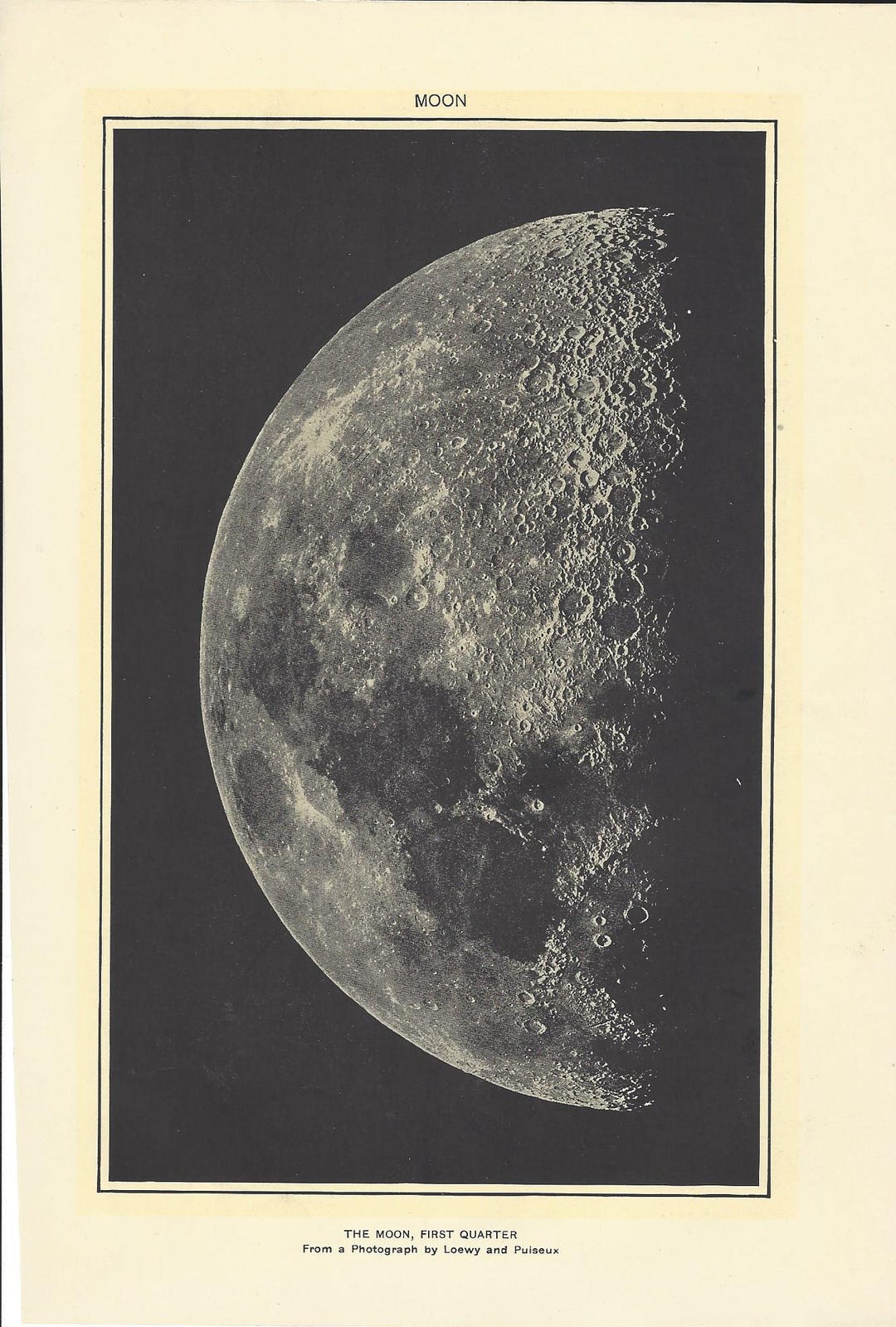 MOON, IMAGE Encyclopedia Britannica, 1800's --- DIGITAL ---- - Etsy