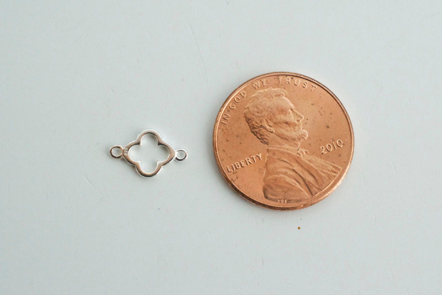 20 Tiny Clover Connector - Silver Clover Connector - Gold Clover ...