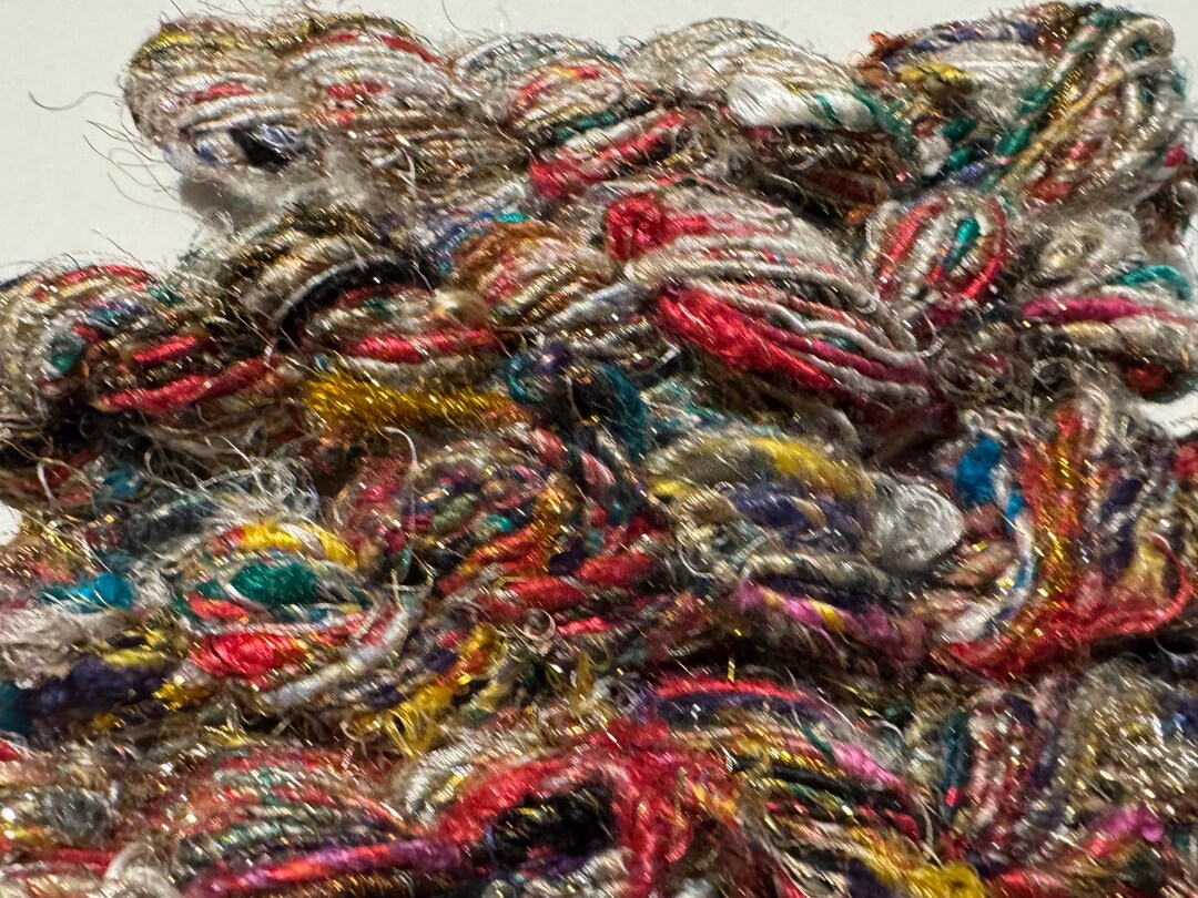 100 Gram Metallic Handspun Banana Silk Yarn Mix Color - Etsy