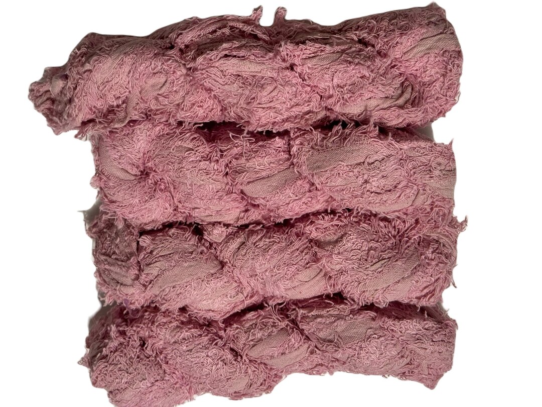 NEW 100 G Frizz Fuzzy Cotton Ribbons Rope Yarn Pink - Etsy