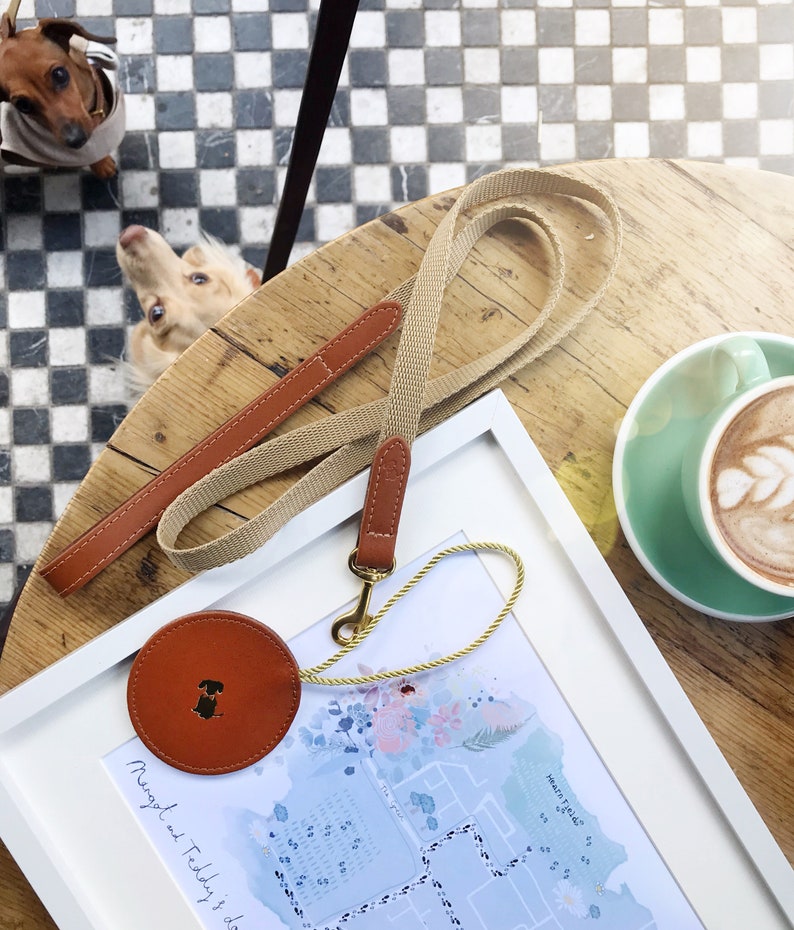 Personalised Favourite Dog Walk Paw and Footprint Map Dog - Etsy