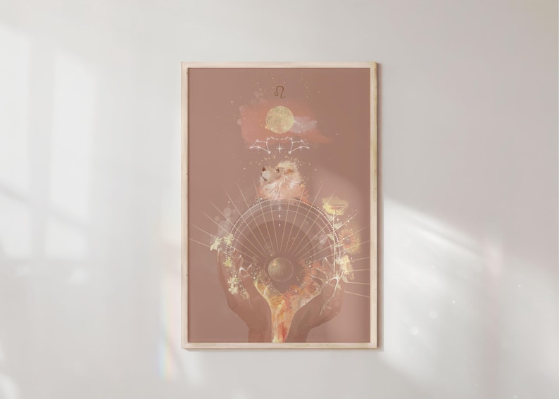 The Beautiful Signs - Leo Sun Sign - Birth Sign A4 Print - Zodiac ...
