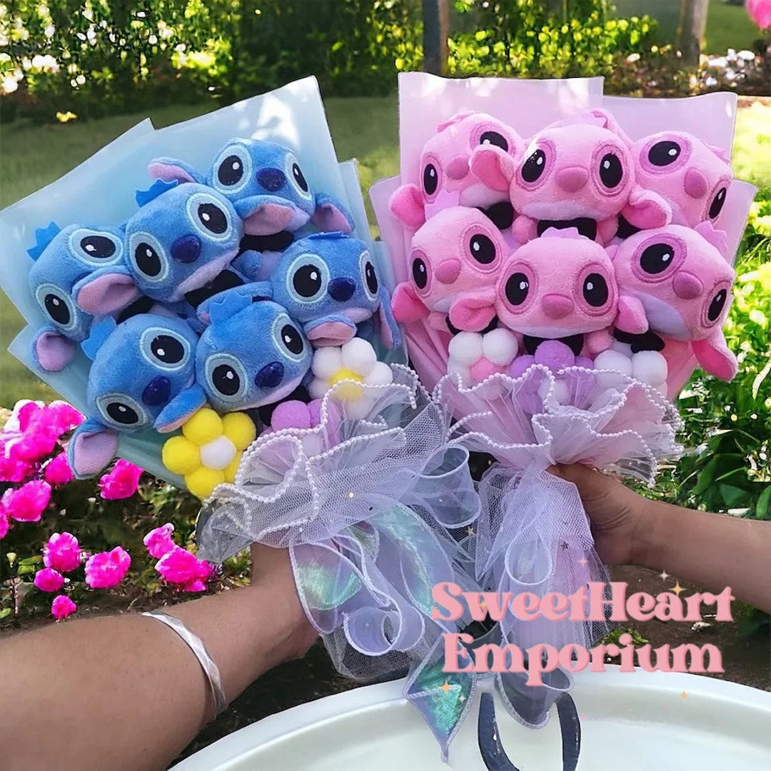 Disney Stitch Plush Bouquet, Stuffed Super Soft Plush, Valentines Gifts ...