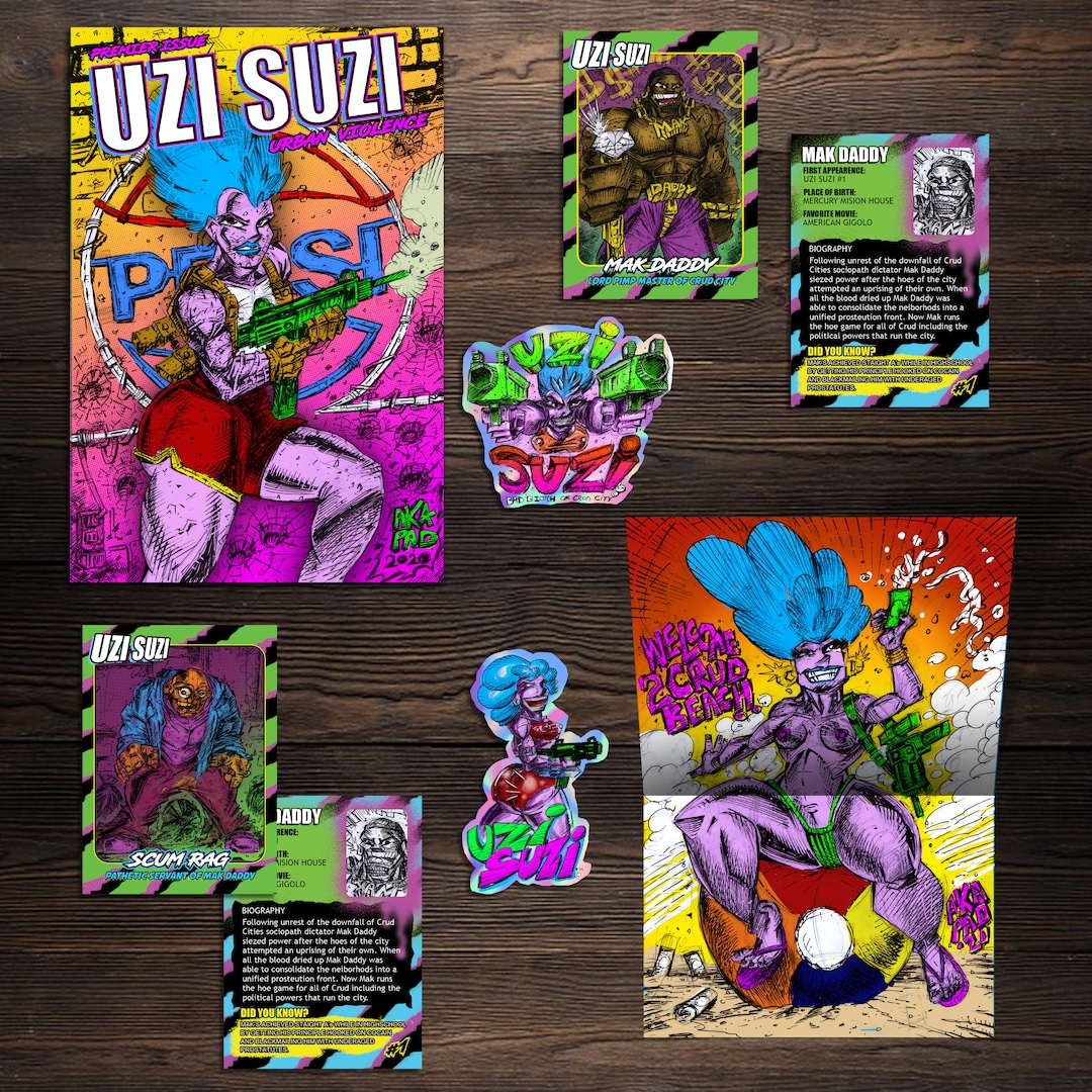 Uzi Suzi Issue 1 Early Bird Comic Book Bundle - Etsy