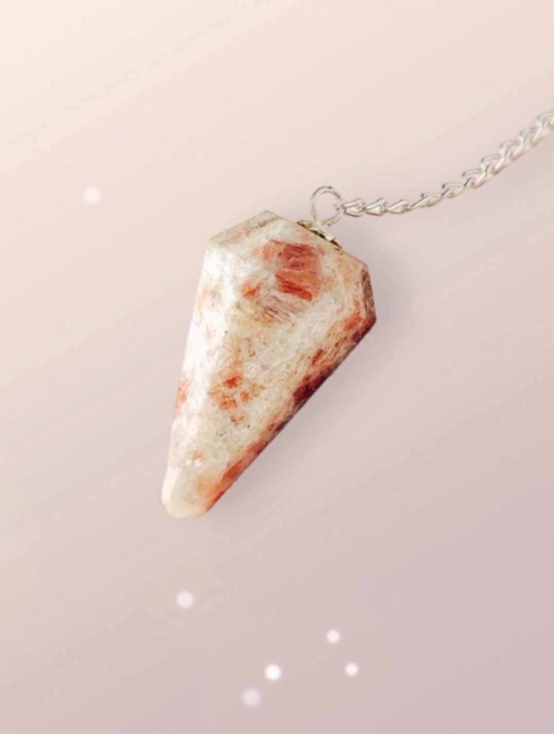 Sunstone Crystal Pendulum - Zodiac Collection - Etsy
