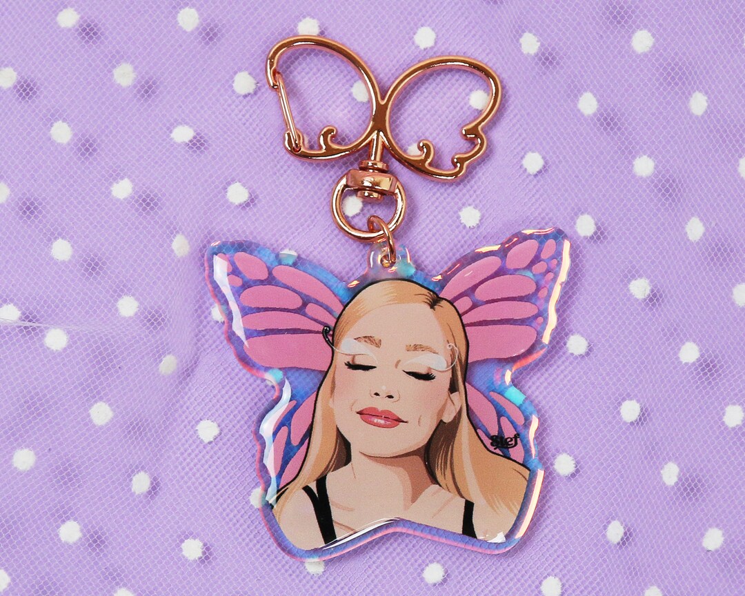 Ari Inspired Keychain - Ari Keychain - Butterfly Holographic Keychain ...