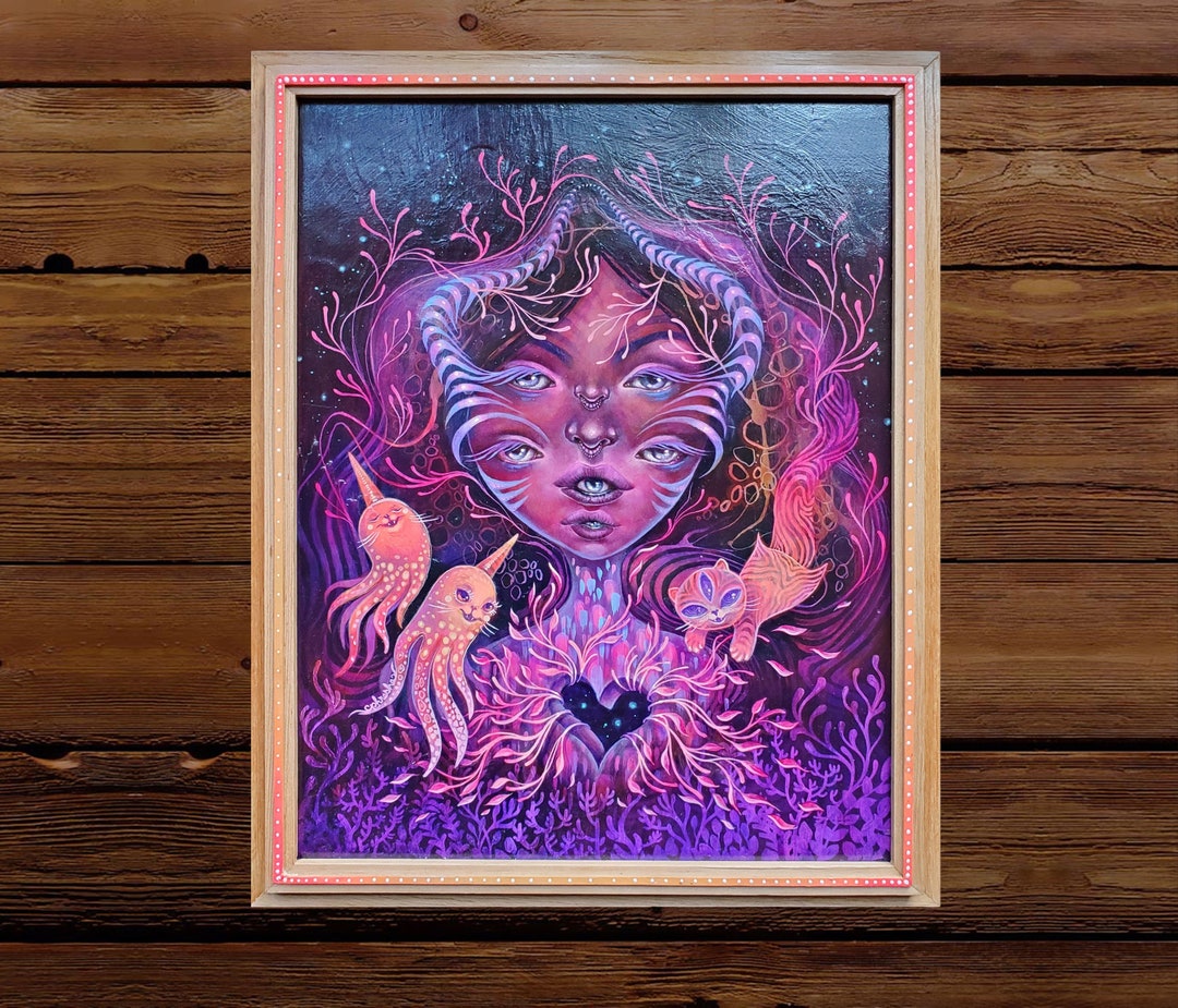FRAMED ORIGINAL oceanica by Phresha - Etsy