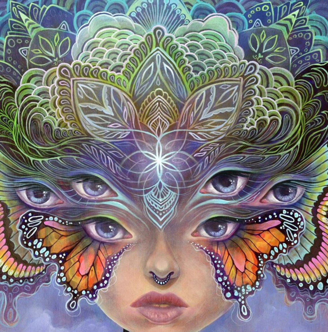 PAPER PRINT "cosmic Chrysalis" by Phresha - Fine Art Print, Butterfly ...