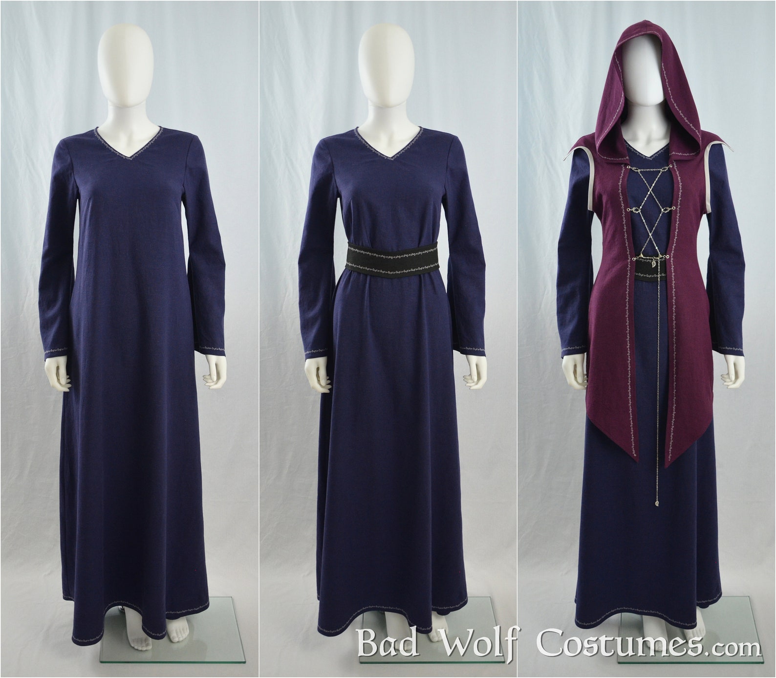 Elven Mage Robes Color Options Fantasy Wizard Robes - Etsy