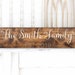Est. Family Name Sign | Wood Last Name Established Sign | Personalized ...