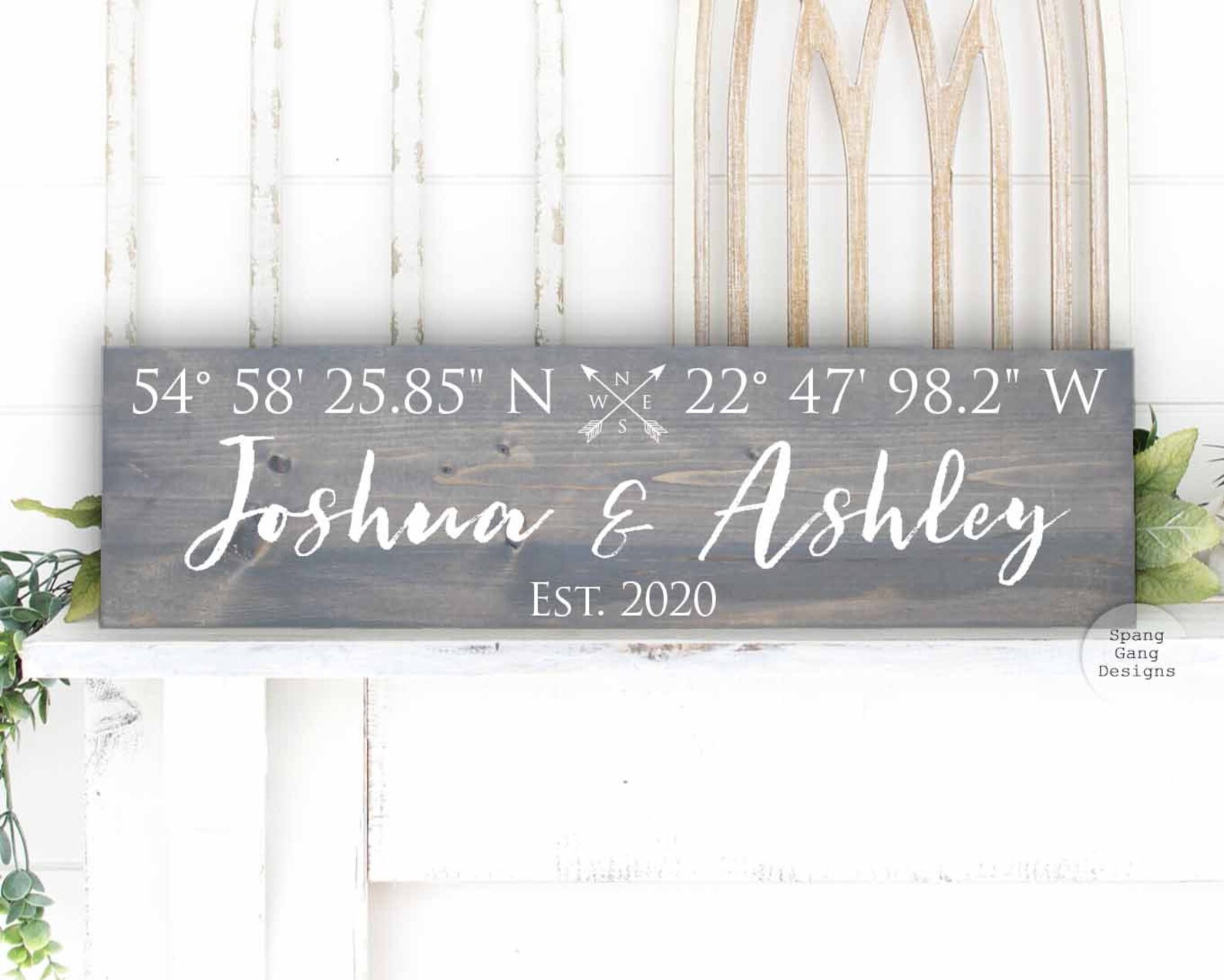Wedding Sign Coordinates Sign Housewarming Gift Custom | Etsy