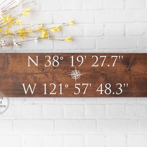 GPS Sign | Coordinates Sign | Address Sign | Custom Coordinates ...