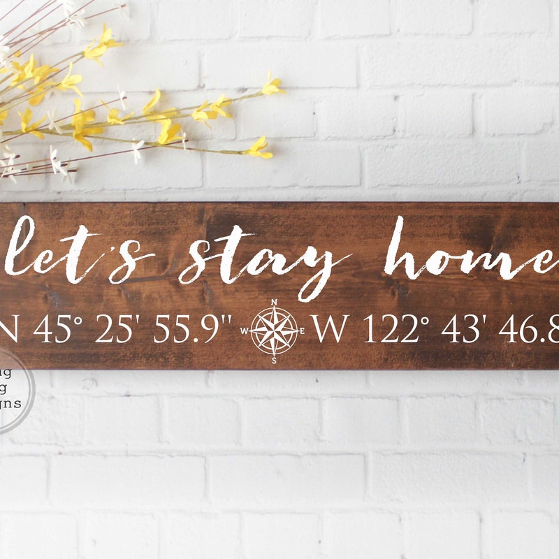Coordinates Sign - Etsy
