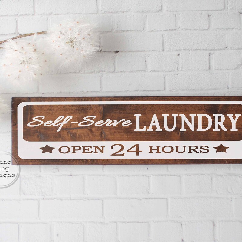 Farmhouse Laundry Sign - Etsy