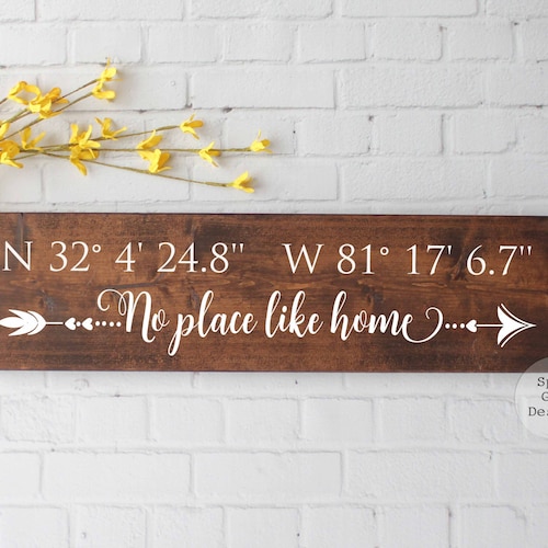 Custom Metal GPS Coordinates Sign Longitude Latitude Sign - Etsy