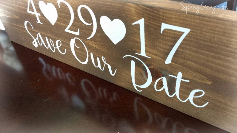 Save the Date Photo Prop Wedding Photo Sign Bridal Shower | Etsy