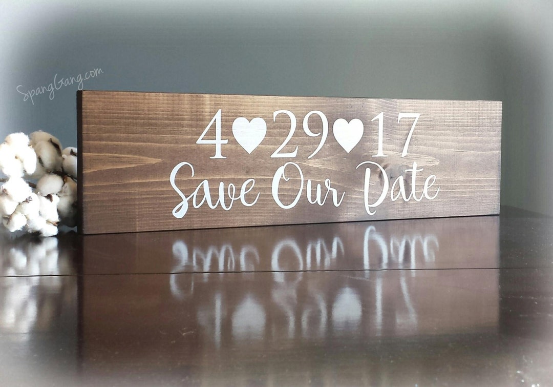 Save the Date Photo Prop | Wedding Photo Sign | Bridal Shower Gift ...