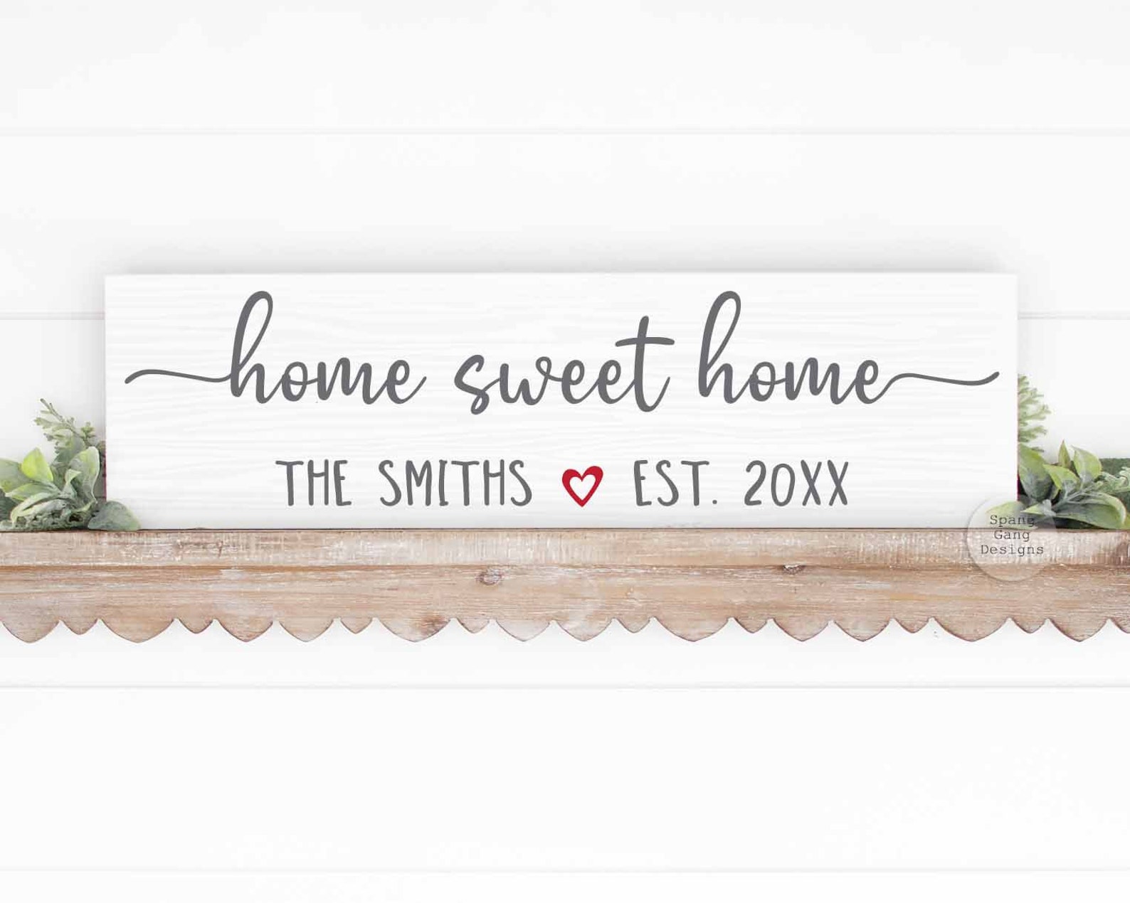 Home Sweet Home Sign Personalized | Wood New Home Plaque | Housewarming ...