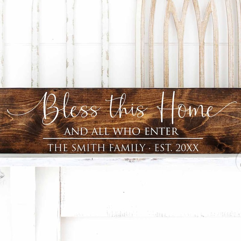 Bless This Home Sign - Etsy