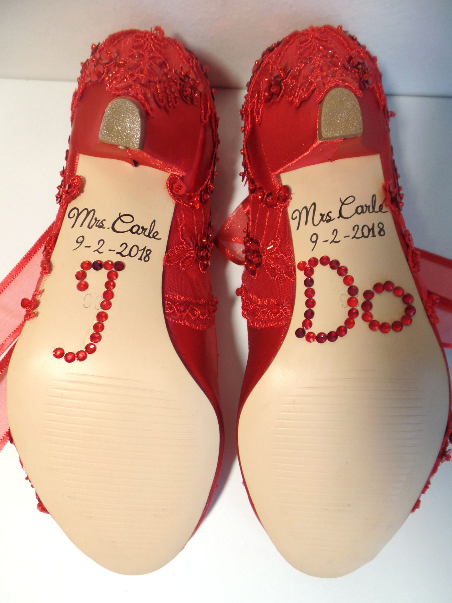 Red Lace Wedding Shoes Personalized Bridal Shoes - Etsy