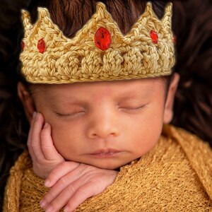King Baby Crown Newborn Crochet Crown Baby Prince Crown - Etsy