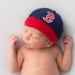 Baby Boy Clothes Baby Boy Outfit Crochet Red Sox Baseball Cap Baby Hats ...