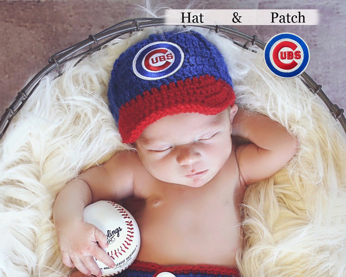 Baby Boy Baseball cap Baseball Cap Crochet Chicago Cubs | Etsy