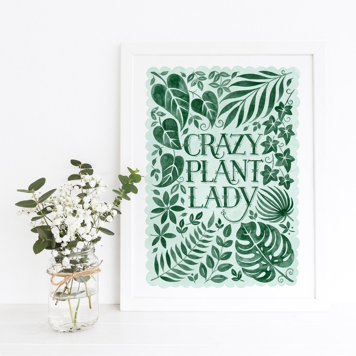 Crazy Plant Lady Print - Etsy