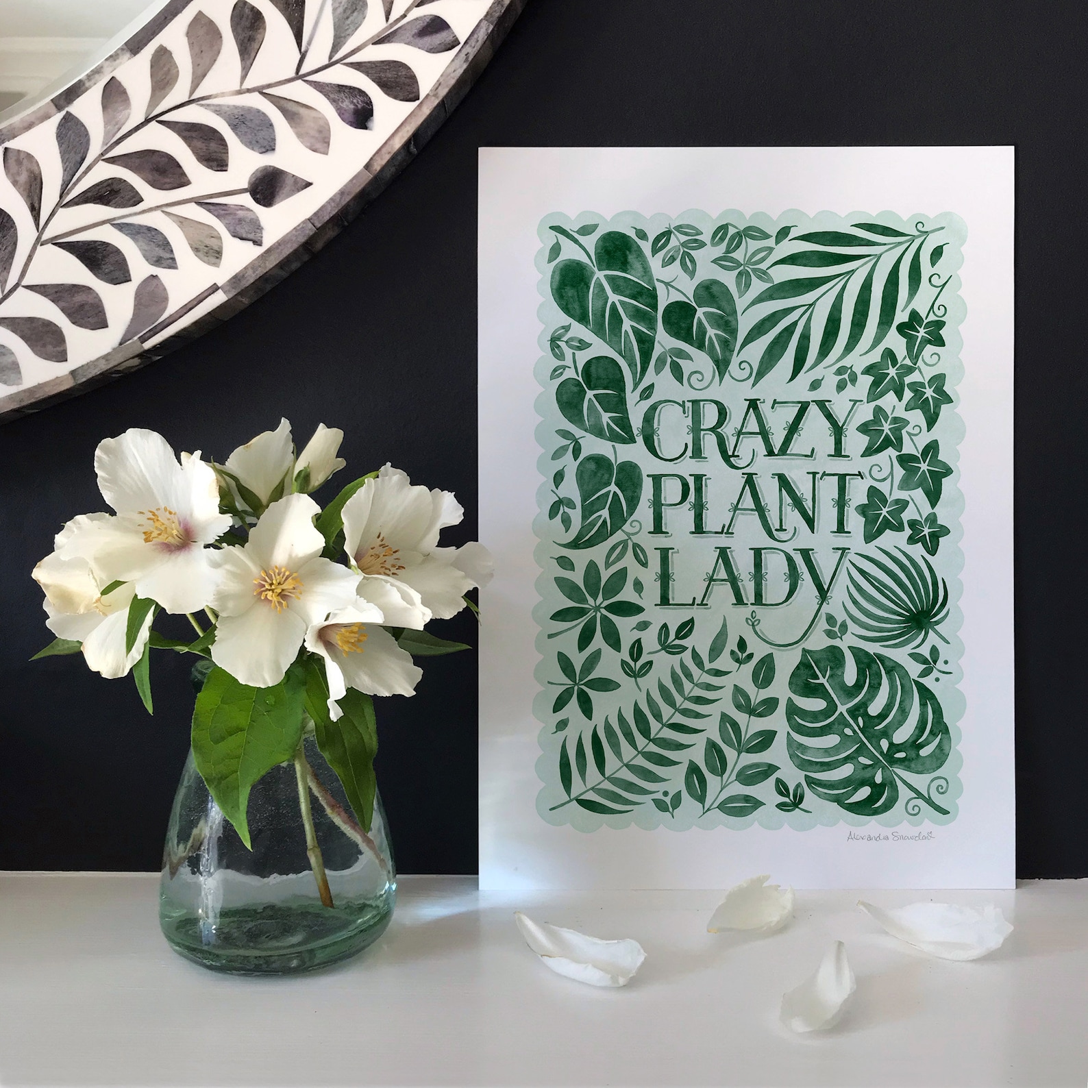 Crazy Plant Lady Print - Etsy