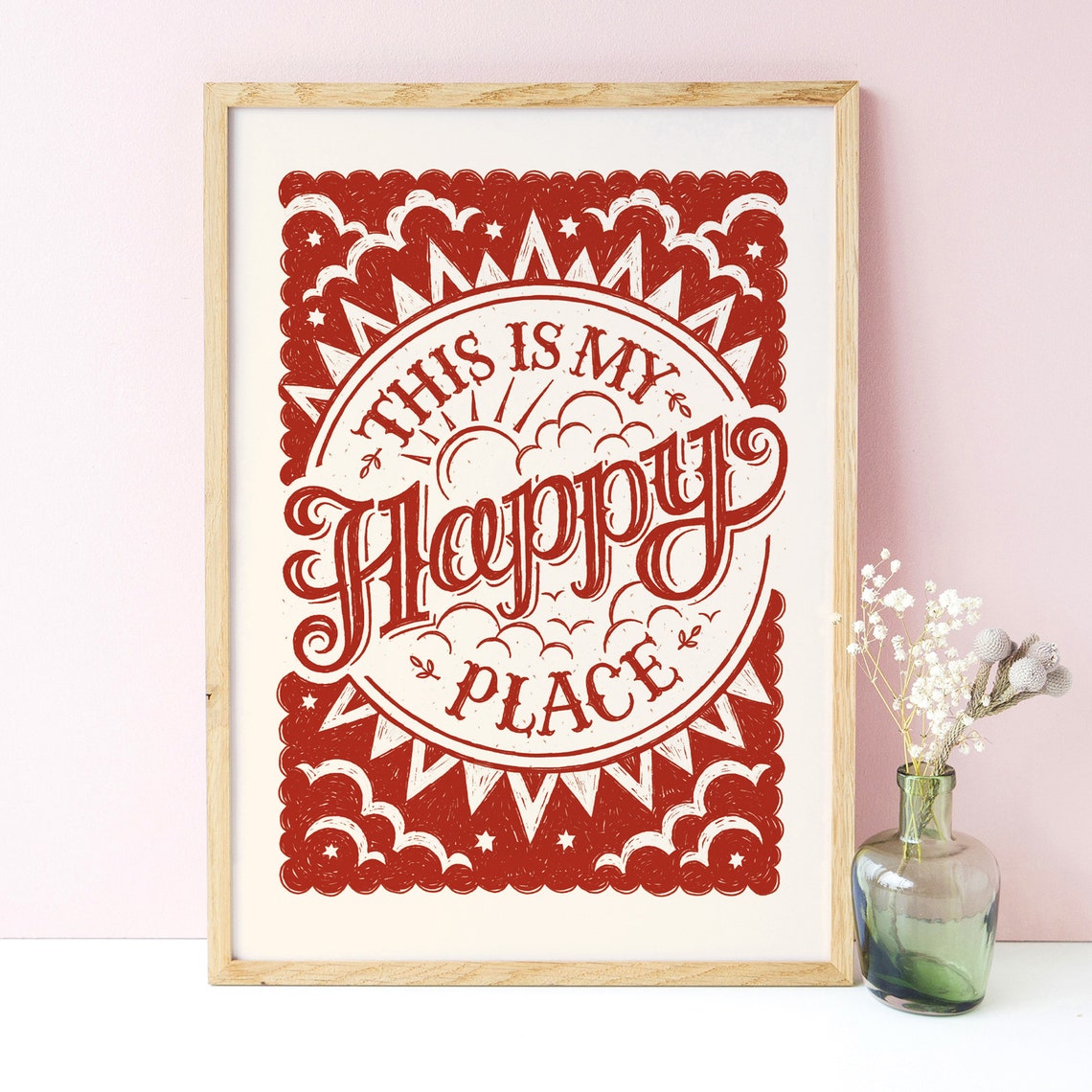 Happy Place Print | Etsy