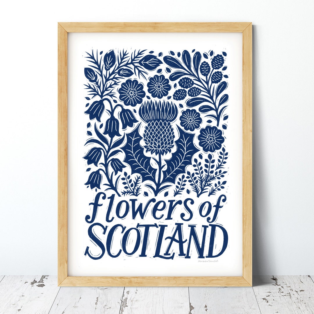 Flowers of Scotland Print - Etsy