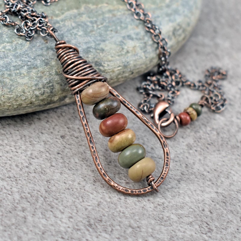 Jasper Necklace - Etsy