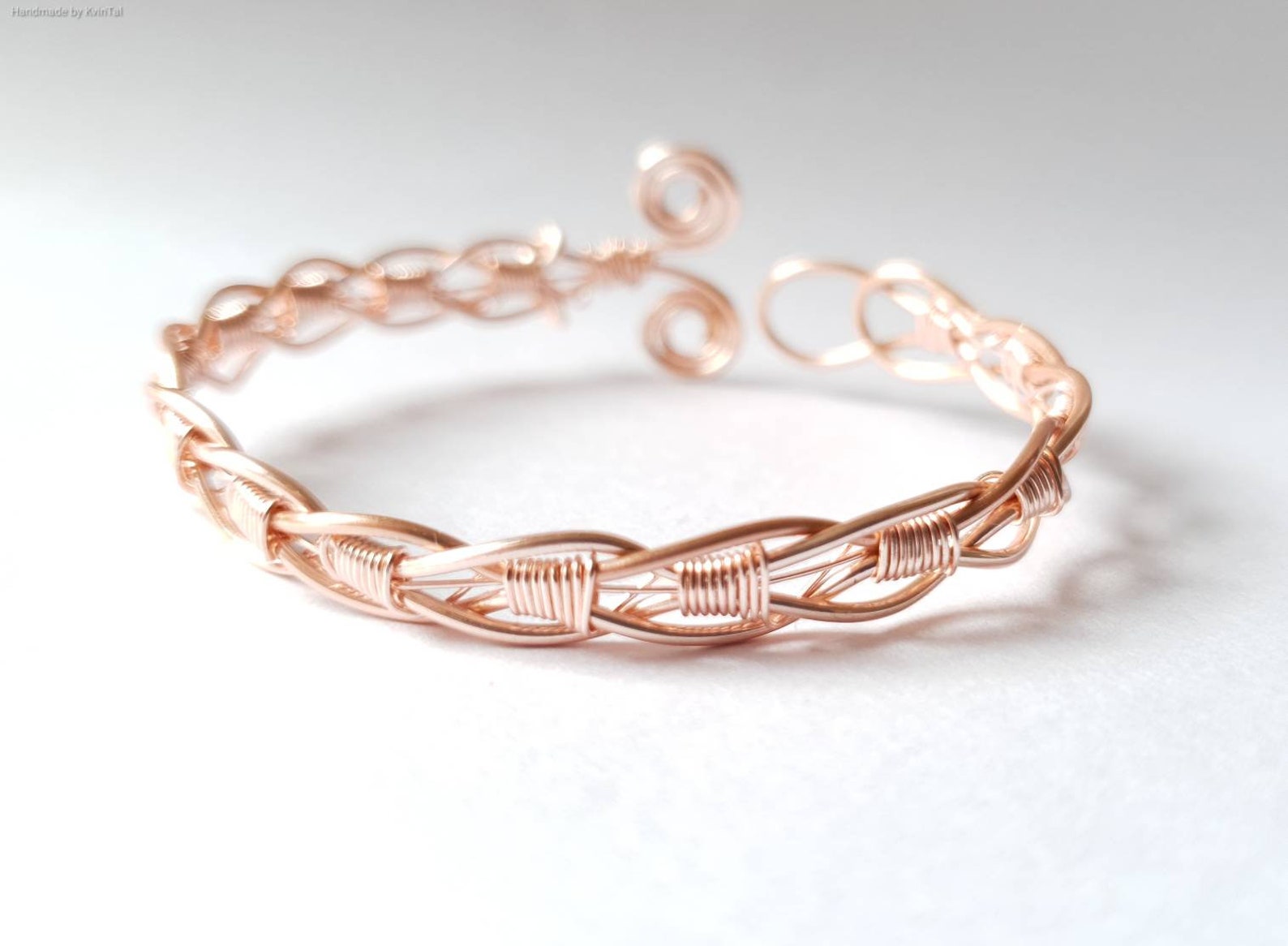Celtic Bracelet. Rose Gold Bangle. Celtic Cuff Bracelet. Irish Bracelet ...