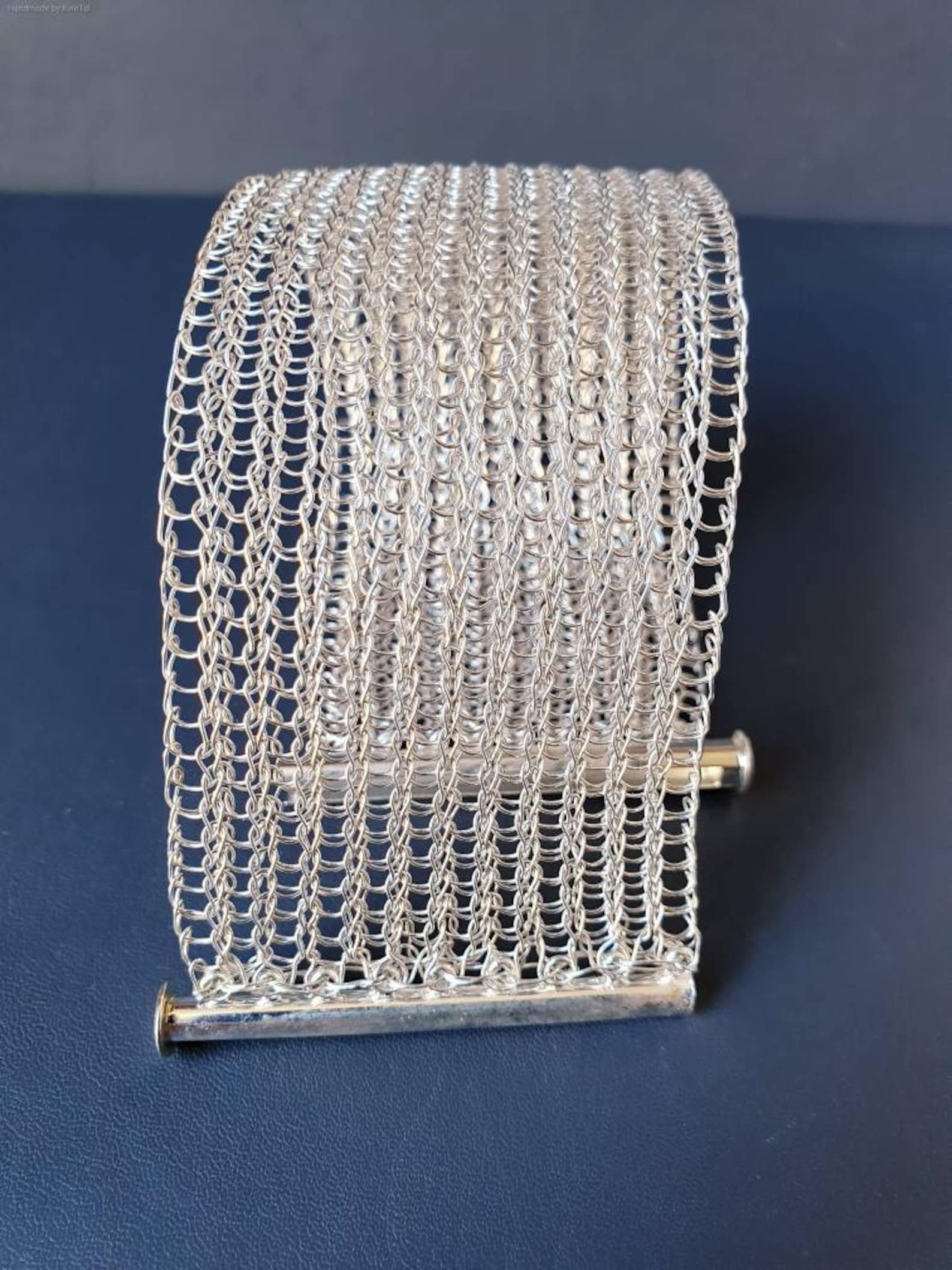 Custom Wire Bracelet, Flexible Wire Bracelet, Crocheted Bracelet, Mesh ...