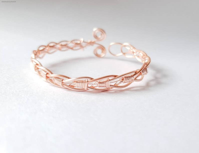 Celtic Bracelet, 925 Sterling Silver Bangle Bracelet, Wire Wrapped ...