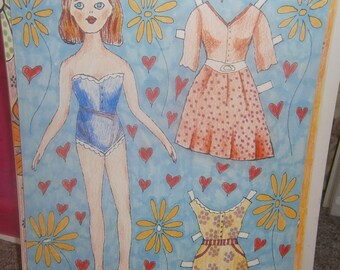 Mandy Paper Doll Set | Etsy