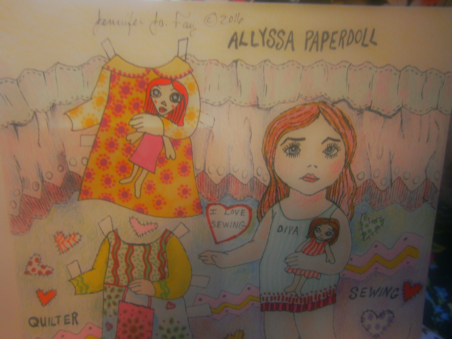 Alyssa Paper Doll - Etsy UK