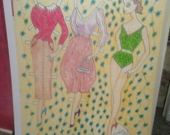 Mandy Paper Doll Set | Etsy