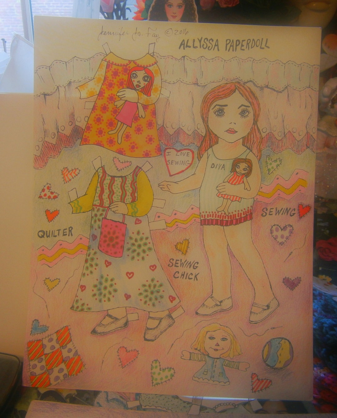 Alyssa Paper Doll - Etsy UK