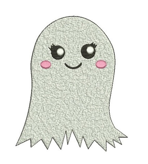 Cute Blushing Ghost TWO DESIGNS 3 Sizes Halloween Machine - Etsy