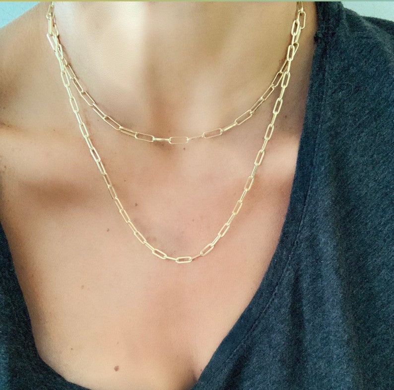 14k Chain GOLD Filled 14k Open Link Chain 11mm elongated - Etsy