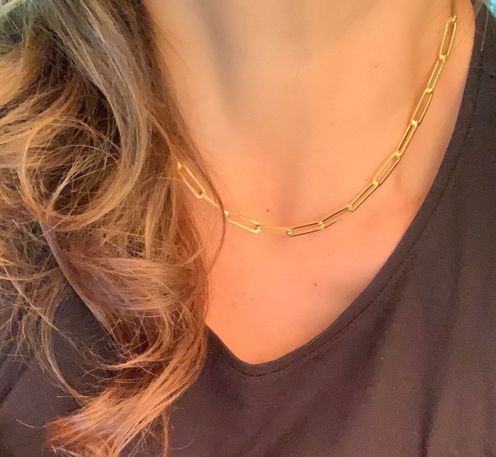 14k Chain GOLD Filled 14k Open Link Chain 11mm elongated - Etsy