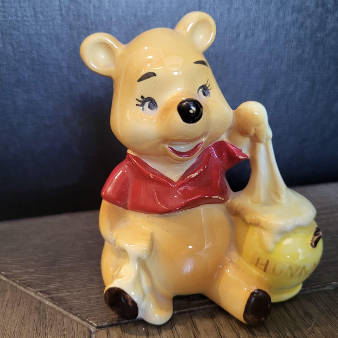 Vintage Disney Winnie the Pooh Porcelain Figurine Made in Japan - Etsy