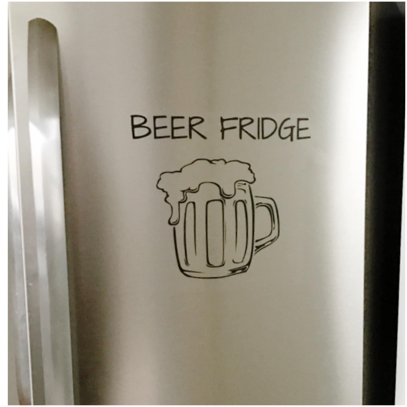 Beer Fridge Decal Refrigerator Vinyl Decal Removable - Etsy